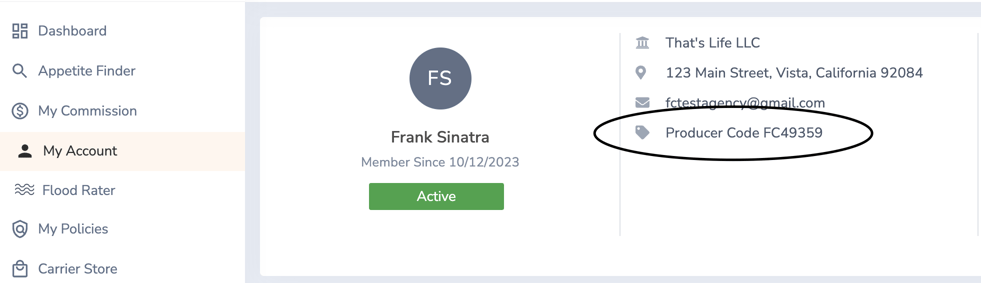 What is my FC Producer Code and where is it?