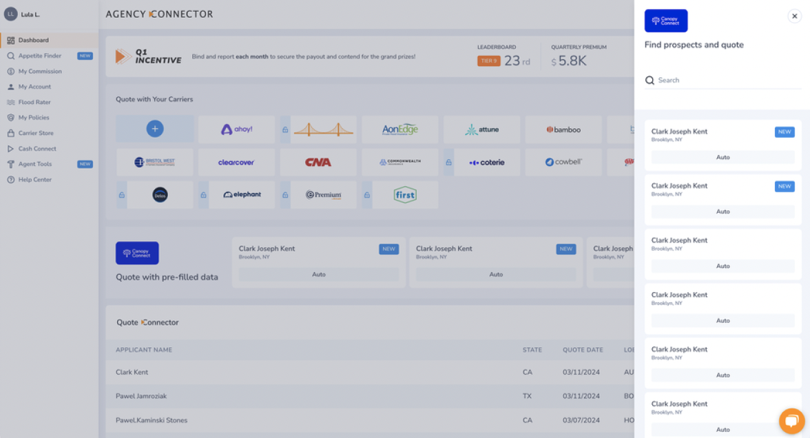 Canopy Connect Quote Connector Integration